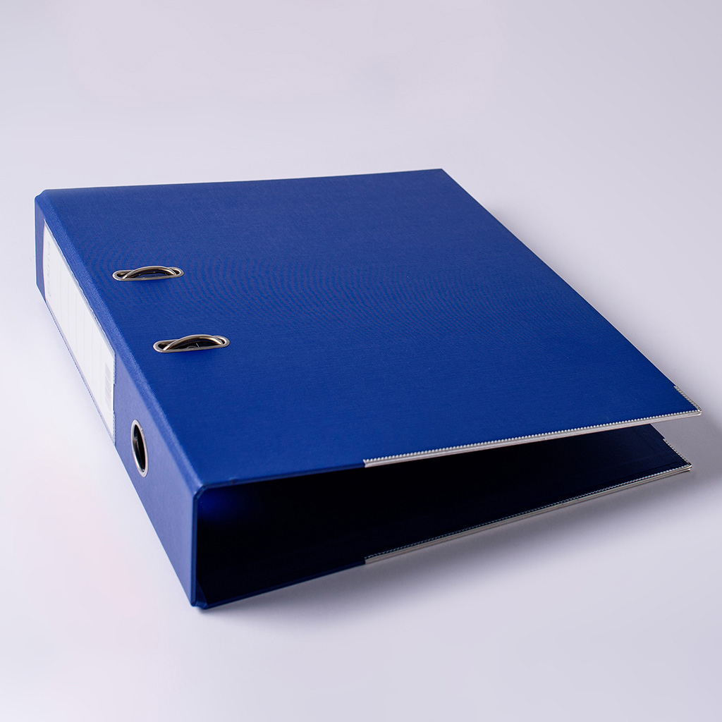 Lever Arch File, A4, 80mm – Navy Blue – Folios.mt