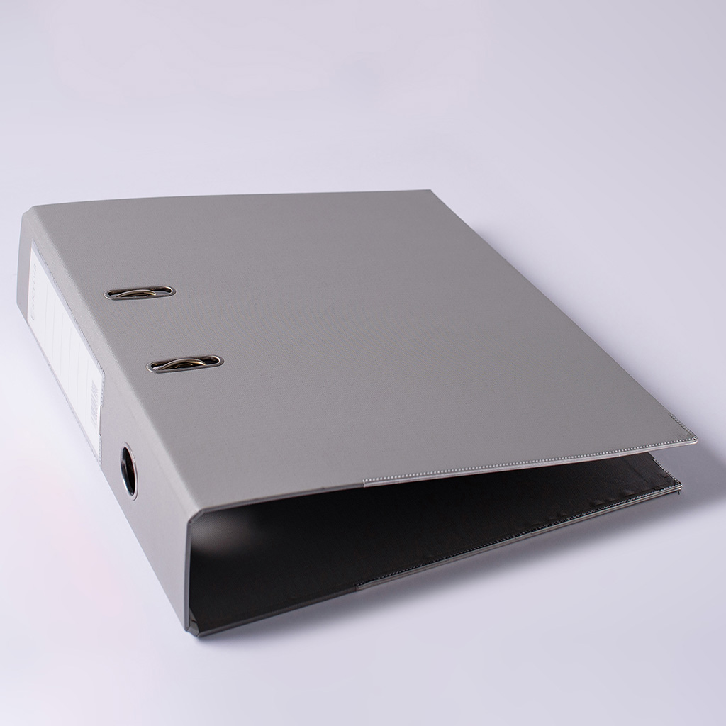Lever Arch File, A4, 80mm – Grey – Folios.mt